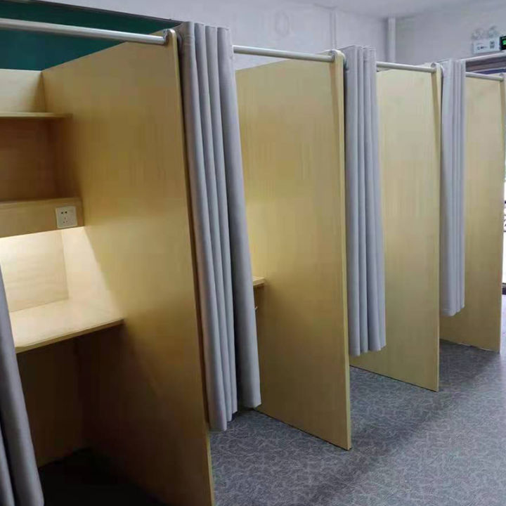 Study table in study room Immersed in closed postgraduate study room ...