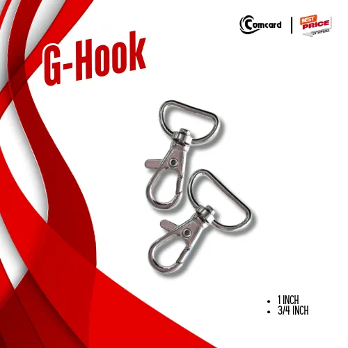 (100 pcs/Pack) 3/4 & 1 Inch G-hook for ID Lace Making | Lazada PH