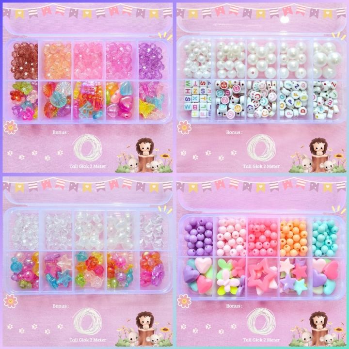 SM088 - Manik Mote 1 Set / DIY Manik Manik Set Aesthetic - 1 Set DIY ...