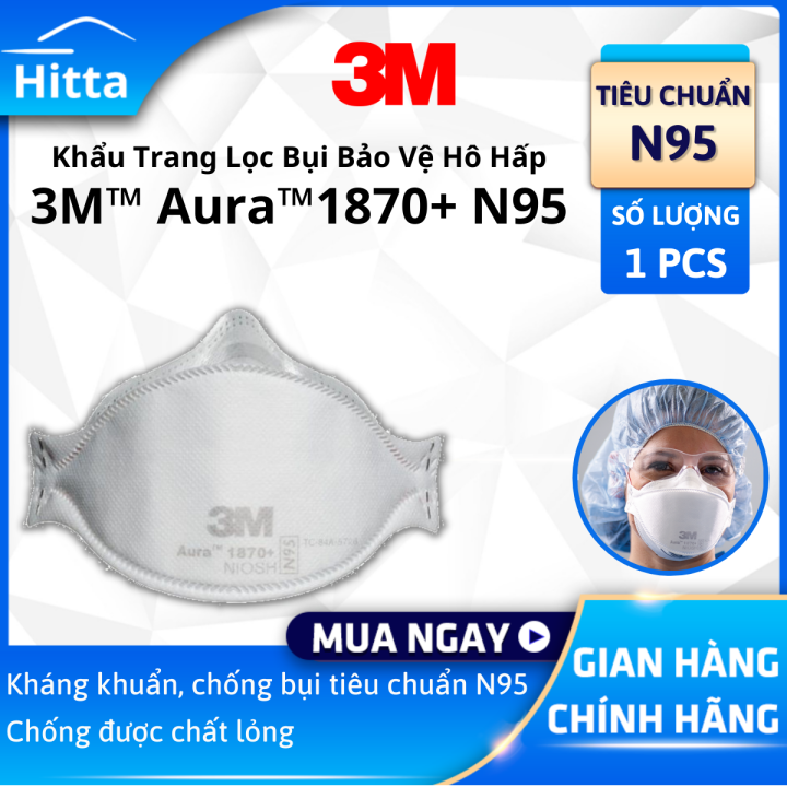 (GIÁ HOT combo 10 Cái ) Khẩu trang y tế 3M Aura 1870+ N95 khẩu trang ...