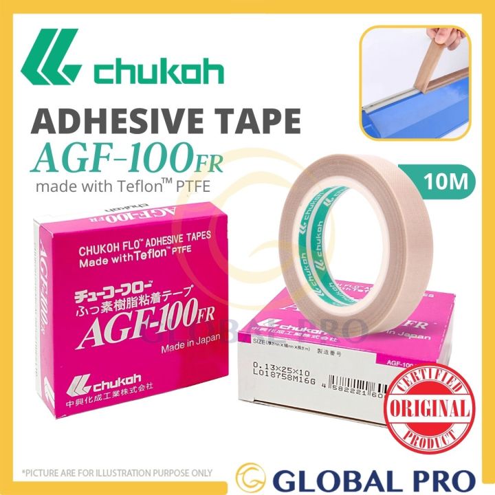 CHUKOH AGF-100FR 13mm/19mm/25mm High Quality Teflon PTFE Adhesive Tape ...