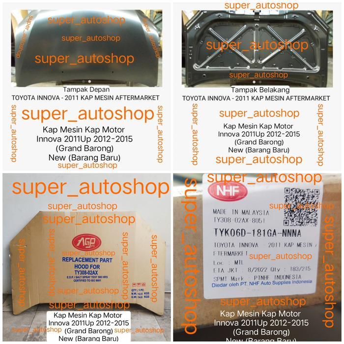 KAP MESIN ATAU KAP MOTOR INNOVA TAHUN 2012 2015 - DerilStore5 | Lazada ...
