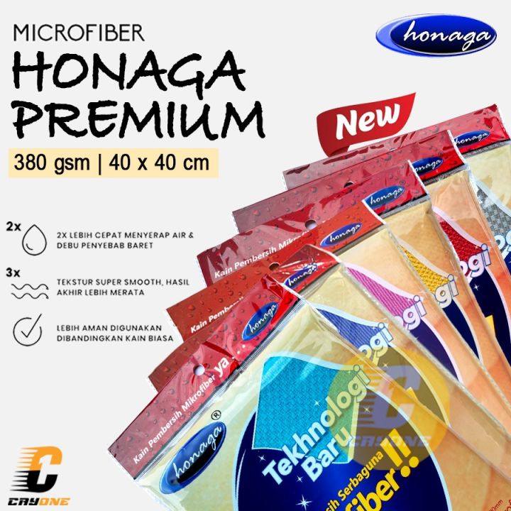 HONAGA PREMIUM Kain Microfiber Serbaguna Teknologi baru 380GSM 40x40cm ...