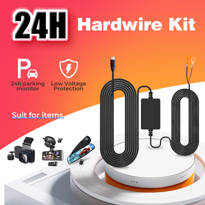DashCam Hardwire Kit Mini USB Type C for Dashcam Hardwire Dash Cam Kit ...