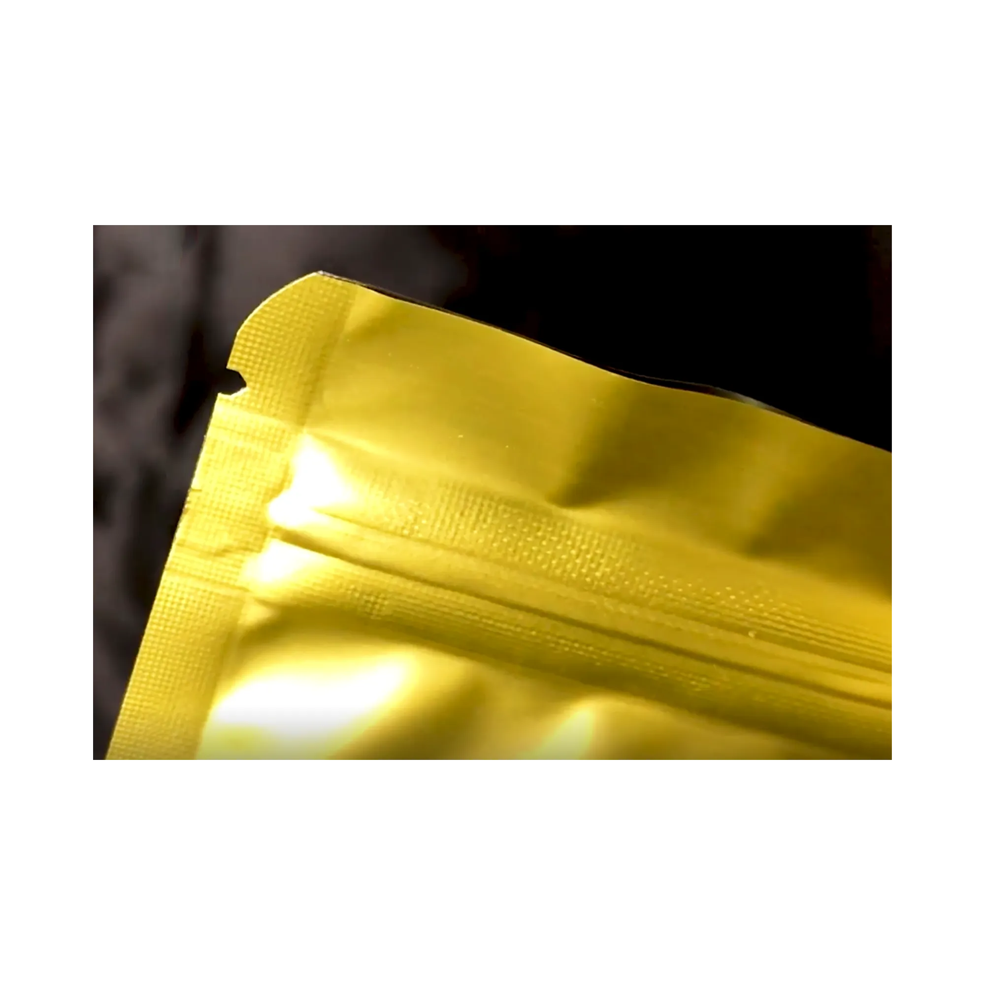 50pcs Gold Aluminium Zip Lock Pouch Stand Up Packaging Bag/Metalized ...