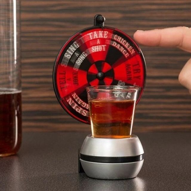 Drinking Games Turntable Wheel with Shot Glass | Lazada