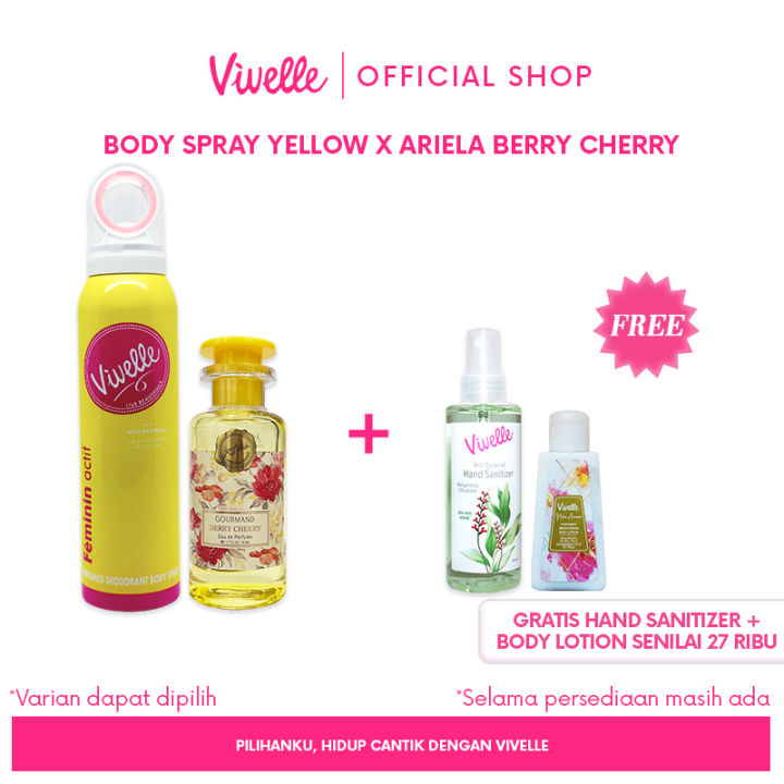 Paket Bundling - Parfum Aroma Fruity Ariela EDP 50ml Berry Yellow X ...