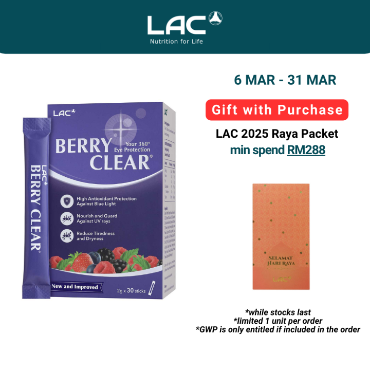 [Expiry Jan 2027] LAC Berry Clear Powder (2g x 30 Sticks) Vision ...