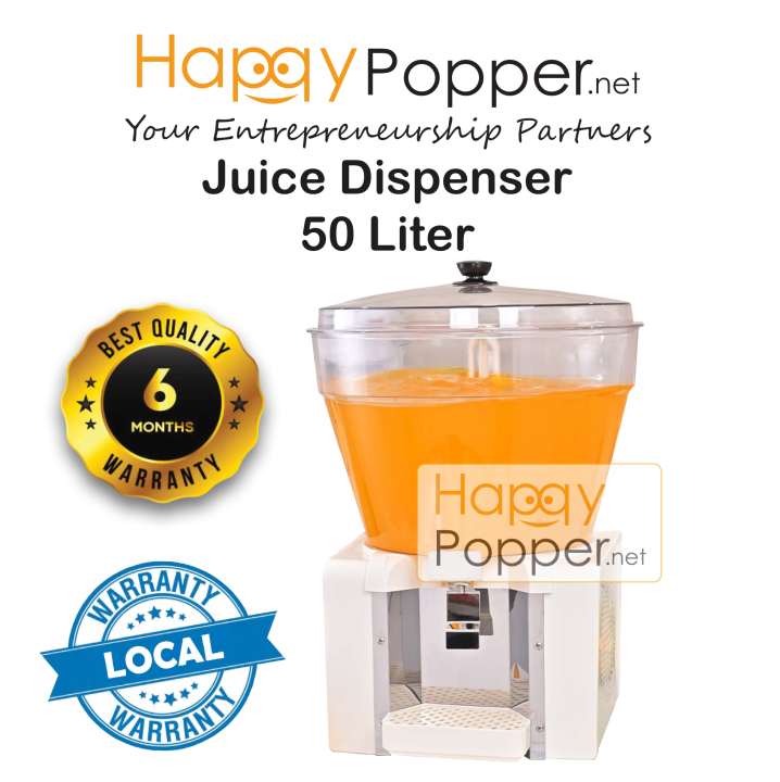 Happypopper Commercial Mesin Fruit Juice Dispenser 50 Liter Single Tank ...