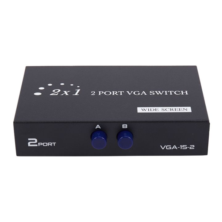 (JDBX) 1920X1440 Vga Switch 2-In-1-Out 2 Port Sharing Switch Switcher ...