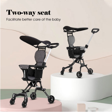 [Ready Stock] Two Way Stroller Kids Foldable Stroller Travel Stroller ...