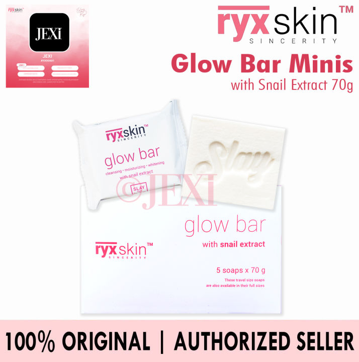 Ryx Glow Bar Soap Minis 70g Per Box or Piece with Snail Extract ...