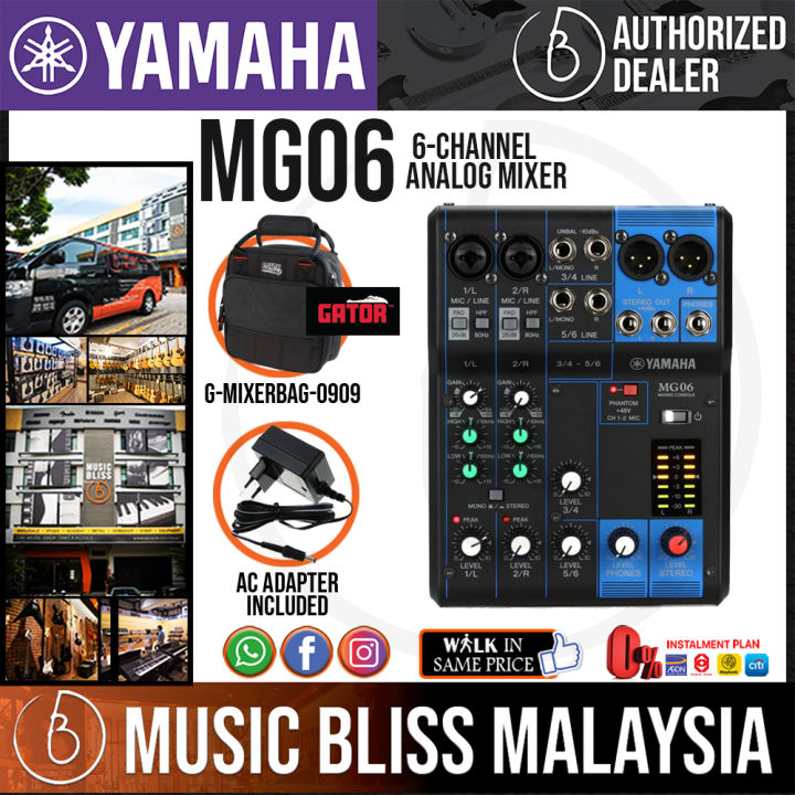 Yamaha MG06 6-channel Analog Mixer (MG 06) | Lazada