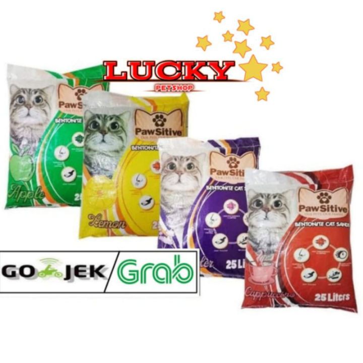 Pasir Kucing Pawsitive Wangi Gumpal 25L REPACK 1kg | Lazada Indonesia