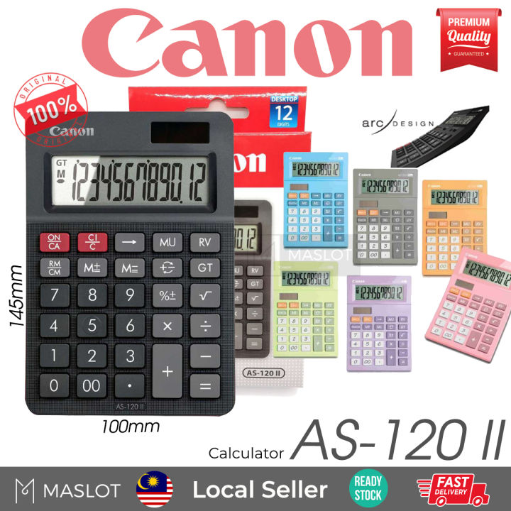 Canon AS-120 II AS 120V (12digits) Arc Design Calculator | Lazada