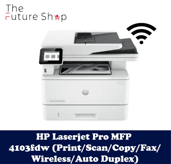HP LaserJet Pro MFP 4103fdw Printer - (Print/Scan/Copy/Fax/Wireless ...