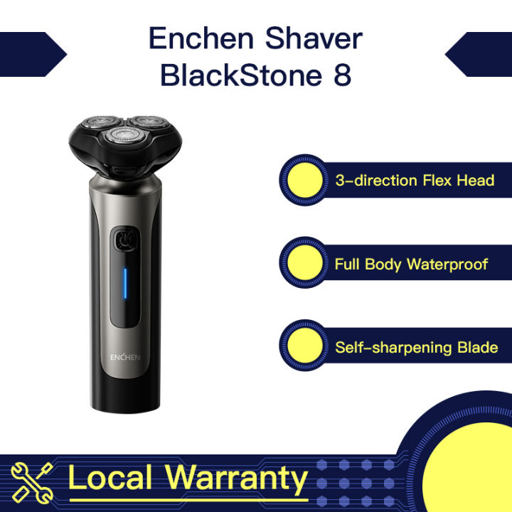 Enchen BlackStone 8 Electric Shaver Man 3D Shaver Heads 100% Waterproof ...