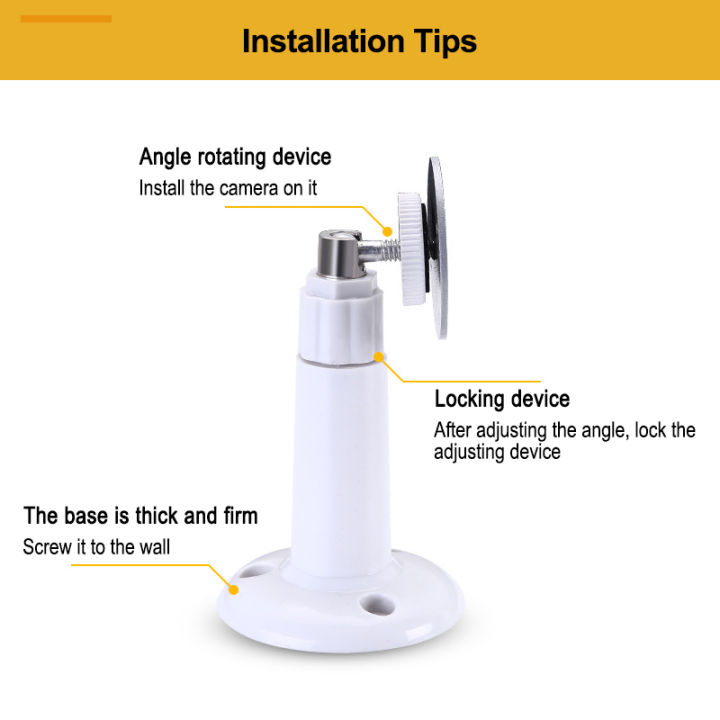 360° Adjustable Camera Mount Wall Bracket No punching With self ...