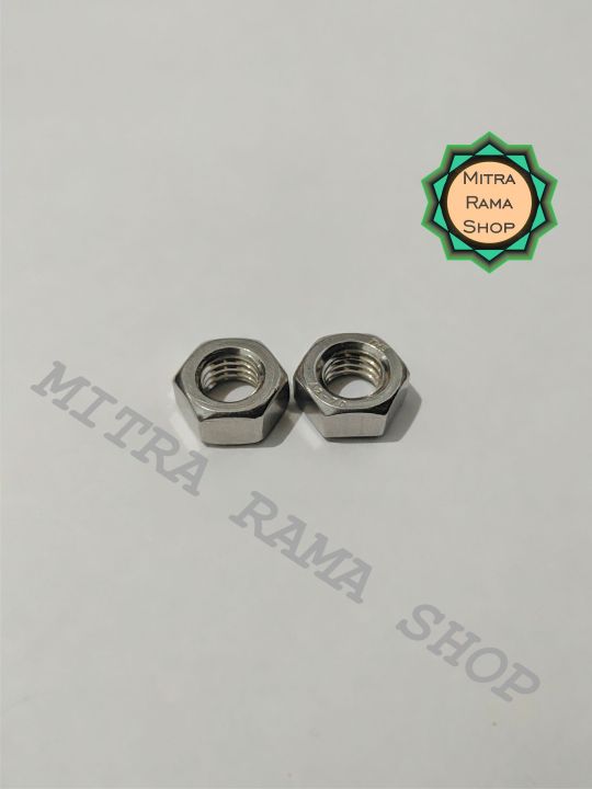 Mur Baut Stainless Steel SUS 304 M8 (MINIMAL PEMBELIAN 10 PCS) | Lazada Indonesia