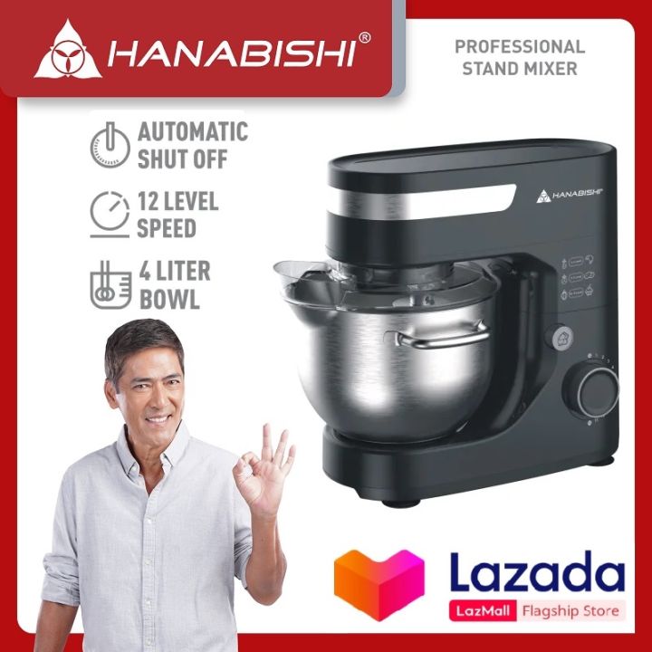 Hanabishi Stand Mixer HPM-900 | 4L 12 Speed Professional Stand Mixer ...