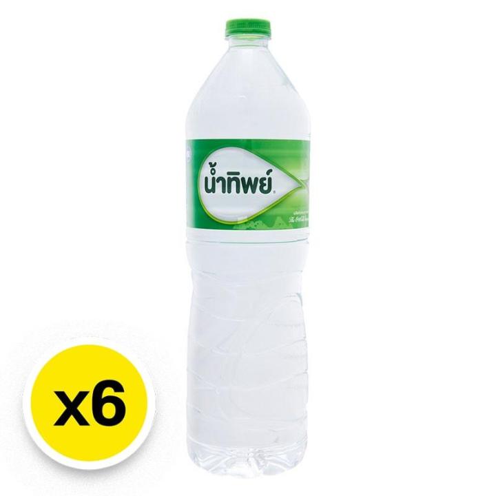 น้ำทิพย์ น้ำดื่ม 1.5 ล. x 6 ( NAMTHIP Drinking Water 1.5 l x 6 ...