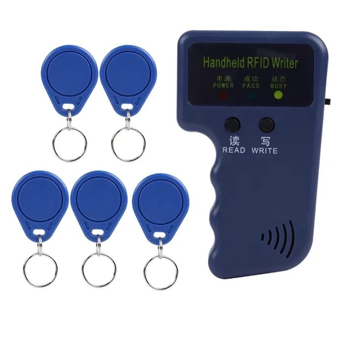 (TQRA) Handheld 125KHz RFID ID Card Writer Reader for Access Control ...