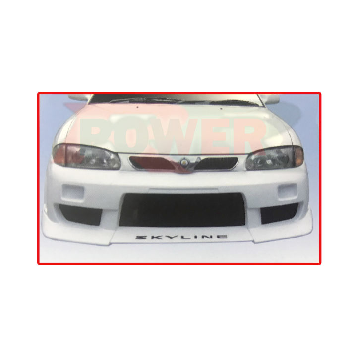 Proton Wira Sedan Aeroback (1997-2007) SKYLINE Style Front Bumper ...