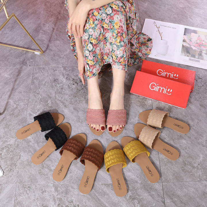 Korean Fashion Women Shoes GIMI flat slippers AY-099 | Lazada PH
