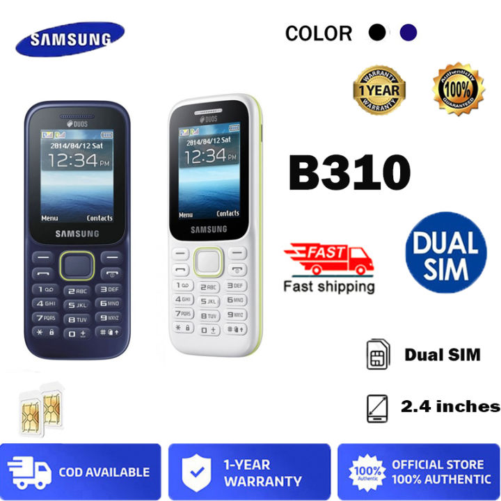 Original Samsung Keypad Phone B310E Backup Phone SM-B310E Dual Sim ...
