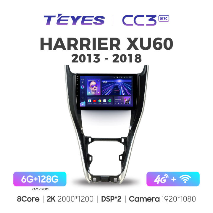 TEYES CC3 (Official) 10inch Toyota Harrier XU60 (2013-2018) Android Head Unit / The Best Android ...