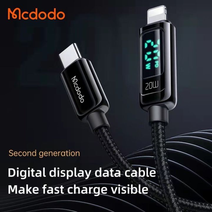 MCDODO DIGITAL DISPLAY CABLE TYPE C/MICRO USB/IP IPHONE 11 12 13 PRO ...