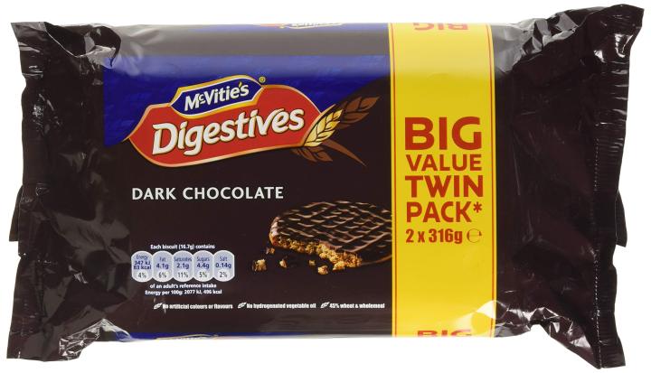 BISCUITS McVitie's Digestives Dark Chocolate Big Value Family Pack ...