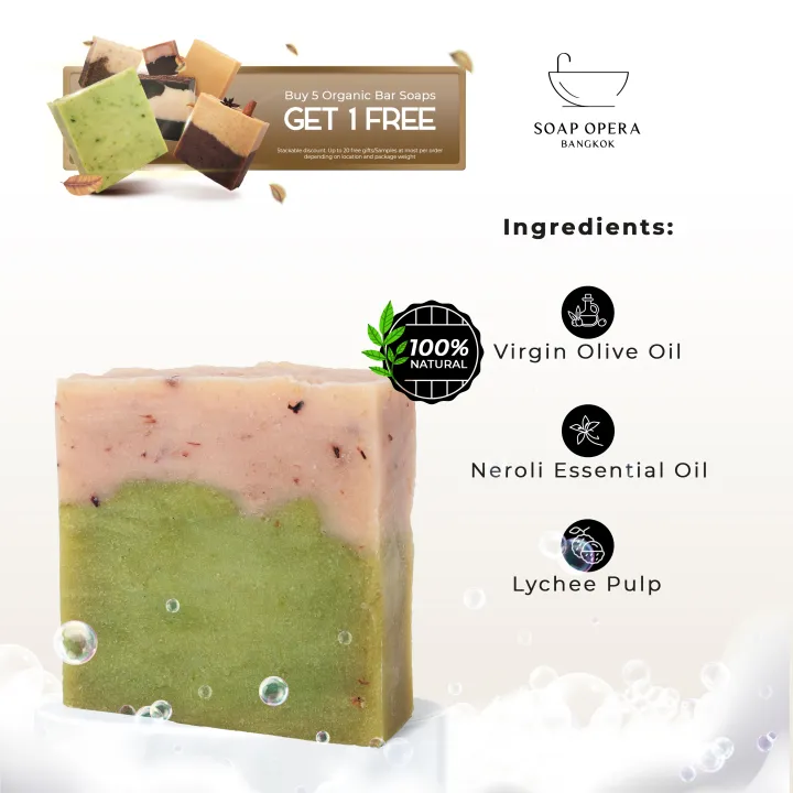 Soap Opera Neroli & Lychee Soap Brightening Handmade Bar Soap | Lazada ...