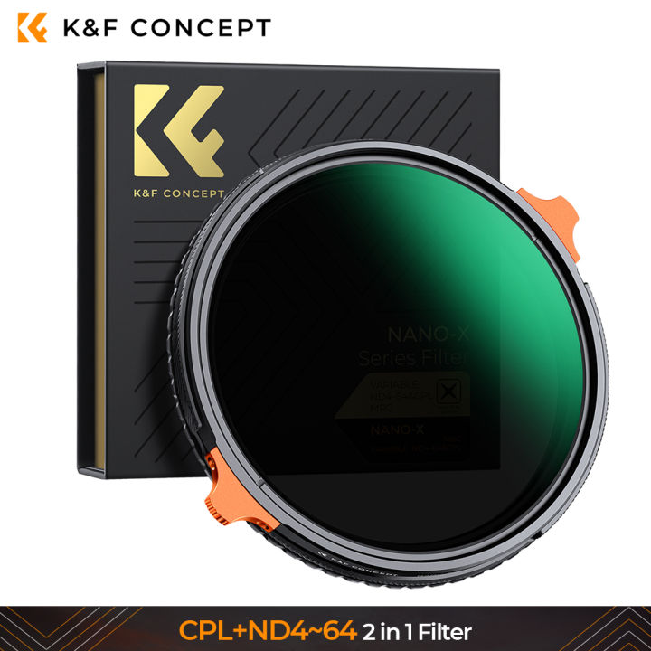 K&F Concept Nano-X CPL+ND4~64 2 in 1 Filter 28 Layer coatings With ...