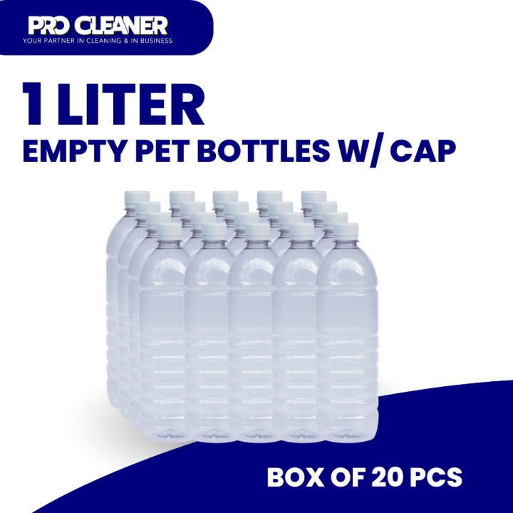 PET Plastic Bottle with Caps 1 Liter | Lazada PH