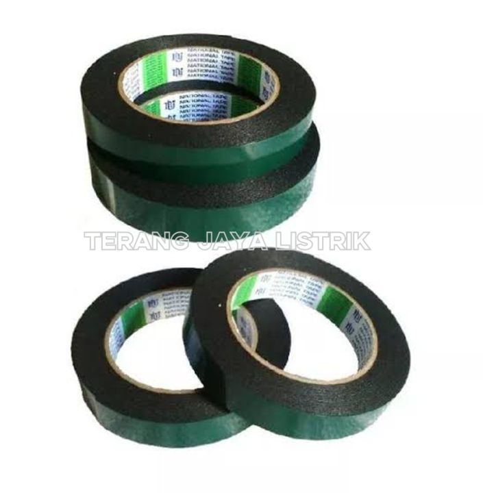 DOUBLE TAPE FOAM SIZE 24 x 8 YARD 5 METER HITAM / PEREKAT DUA SISI FOAM ...