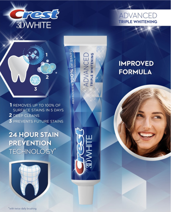 CREST 3D WHITE ADVANCE TOOTHPASTE, 147 GRAMS | Lazada PH