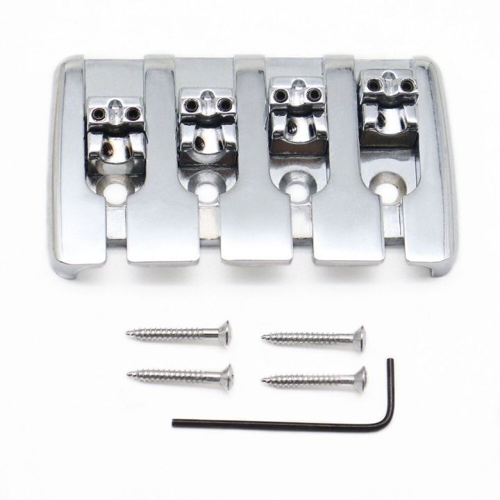 WK-4 String Bass Bridge A Style Top Load Tailpiece with Zinc Saddles for Electric Jazz Bass P ...