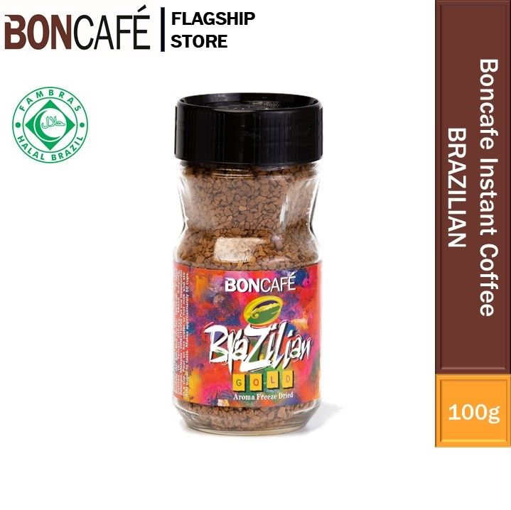 Boncafe Brazilian Gold Freeze-Dried Instant Coffee 100g | Lazada
