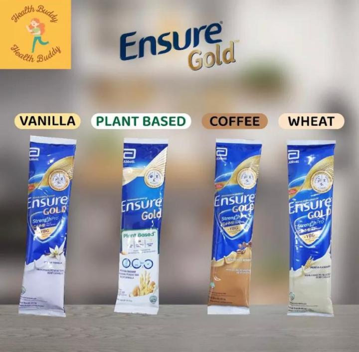Ensure Gold Vanila Wheat Coffee Plant Sachet 60.6gram EXP: 7/2025 | Lazada