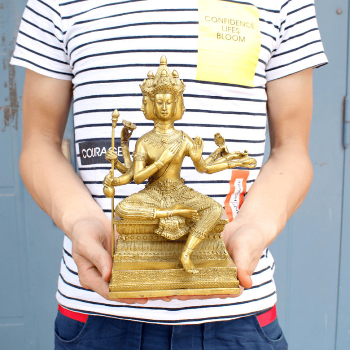 Original Quality Thai amulet LP Hong enshrines the four-faced Buddha ...