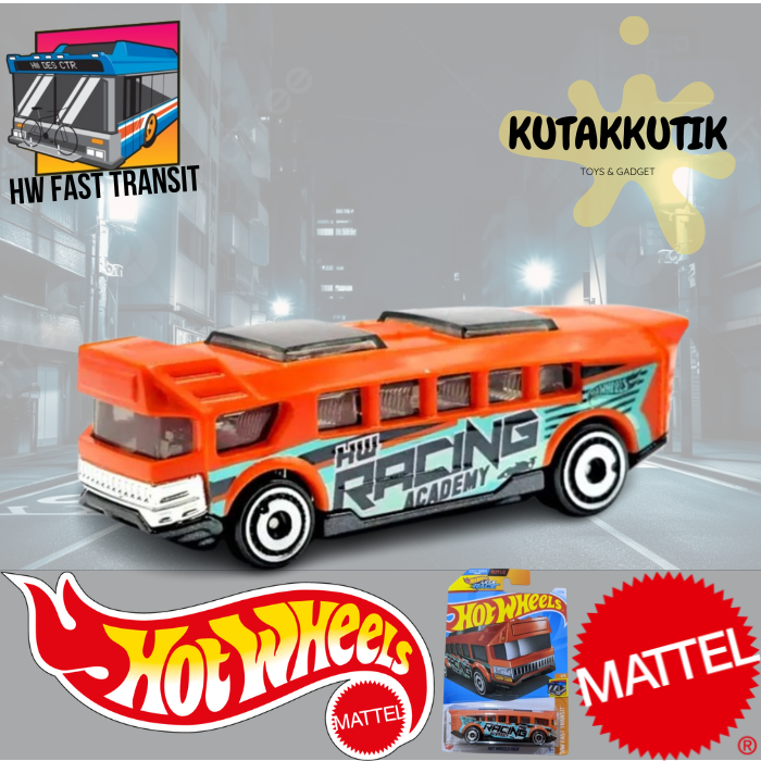 Hotwheels Mobil Bus Hotwheels High Orange Racing Academy Lot M 2024 HW ...