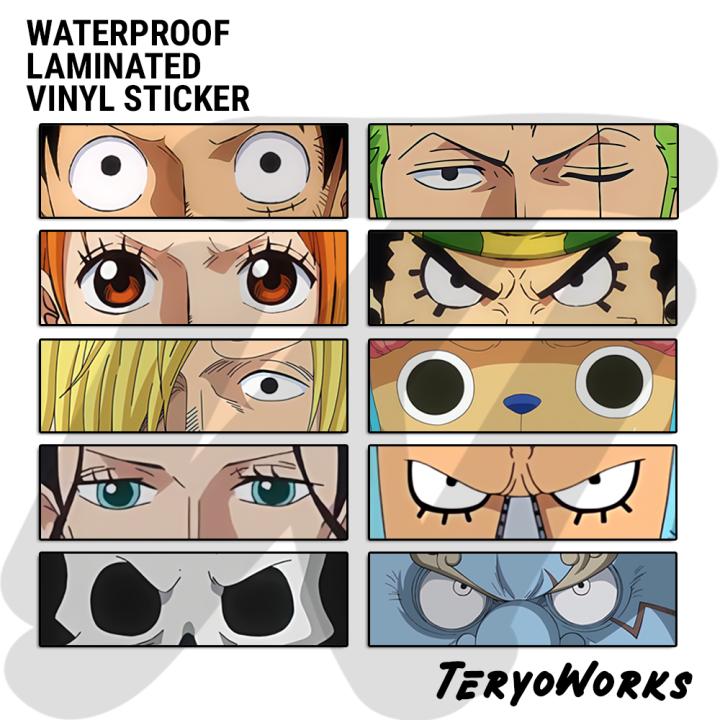 TeryoWorks: One Piece - Anime (Eye Slap Sticker) | Lazada PH