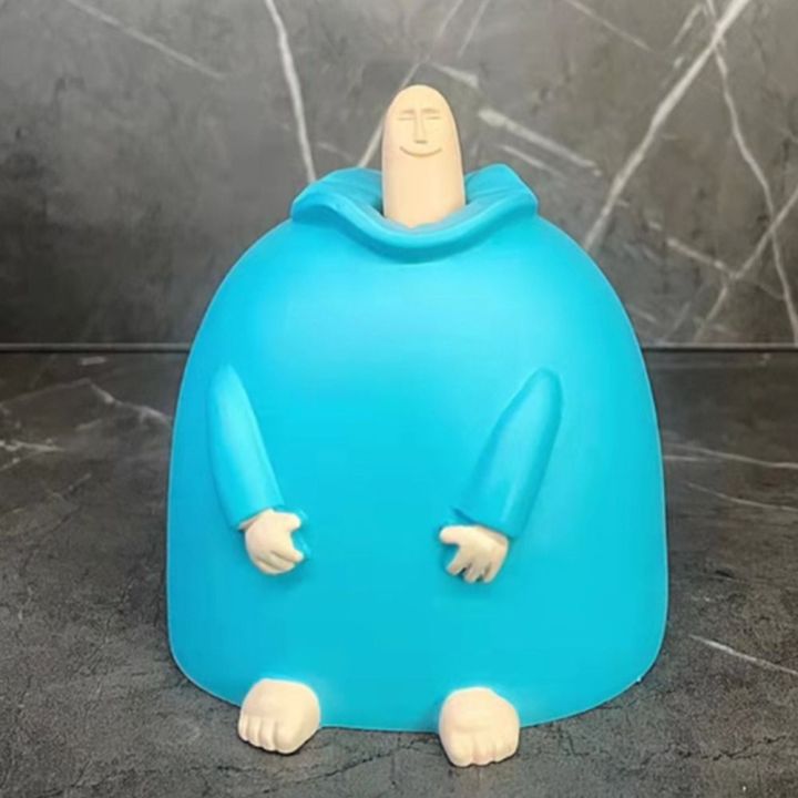 KUFIREE Resin Smiling Middle Finger Statue Funny Cute Erect Middle ...