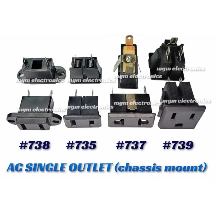 1PC AC SINGLE OUTLET chassis mount | Lazada PH