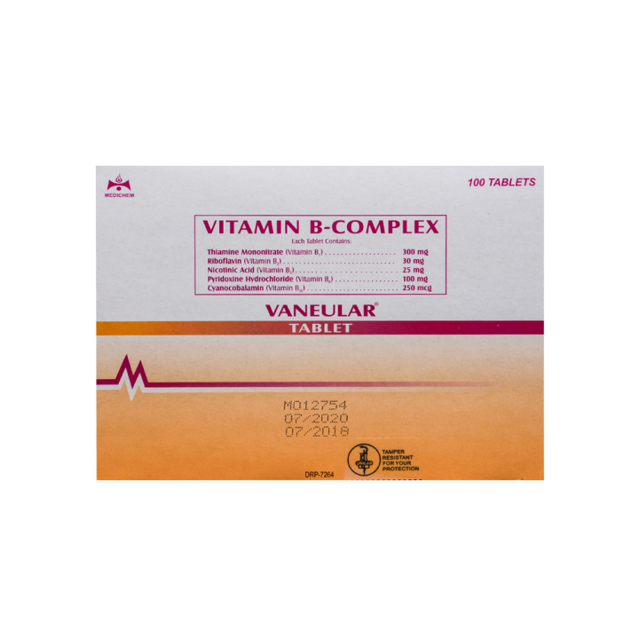 MEDICHEM Vitamin B Complex Vaneular Tablet (sold per piece) | Lazada PH