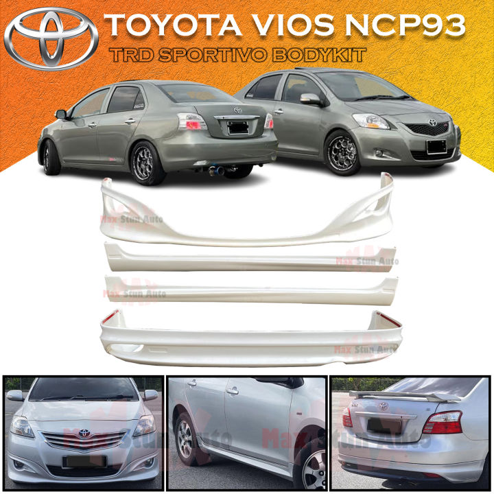 TOYOTA VIOS NCP93 2007-2013 TRD SPORTIVO FULLSET BODYKIT (TRD) SKIRT ...