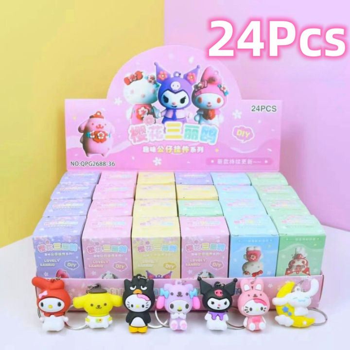 ULEEK 24pcs Sanrio Doll Blind Box Melody Kuromi Cinnamon Hello Kitty ...