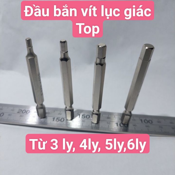 Đầu bắt vít lục giác thương hiệu TOP dài 65mm, vặn các con ốc lục giác ...