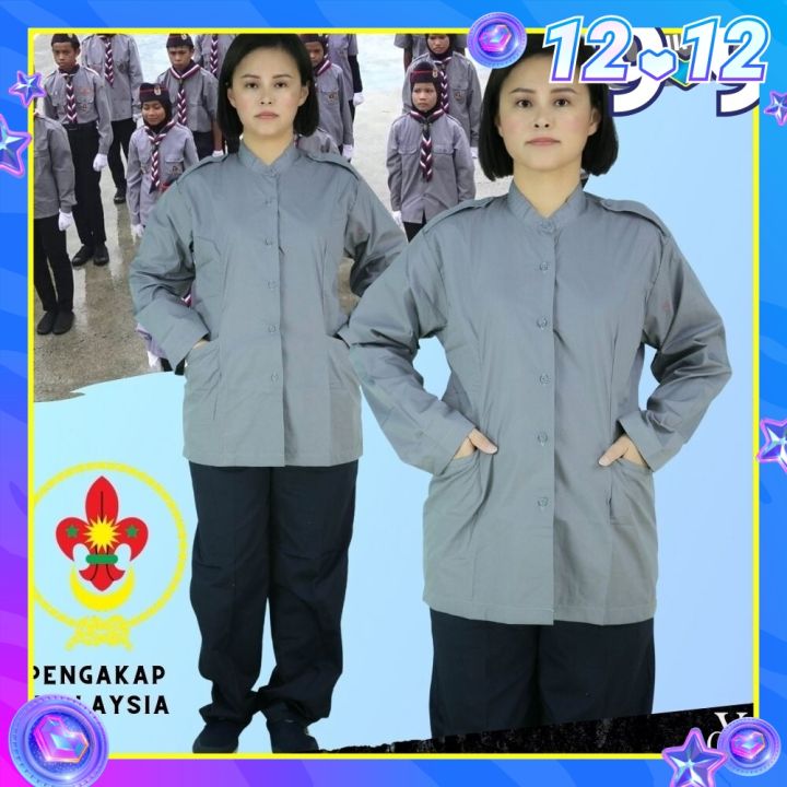 CY 1903 UNIFORM SCOUT / Pakaian Seragam Kadet Pengakap Perempuan /Baju PERSATUAN PENGAKAP | Lazada